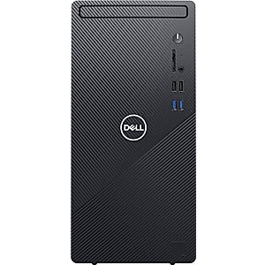 Dell 2021 Newest Inspiron 3000 Desktop Computer, Intel Quad-Core i3-10100 Processor Up to 4.3Ghz, 8GB DDR4 RAM, 1 TB HDD, Wi-Fi, SD Card Reader, HDMI, VGA, Win10 Home, Black