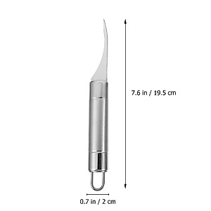 1 Set 2 Pcs Stainless Steel Shrimp Opener Fish Seafood Cleaner Tool Prawn Cleaning Tool Seafood Picks Tool Shrimp Prawn Peeler Crab Poop Oyster Wooden Peeling Machine Lobster