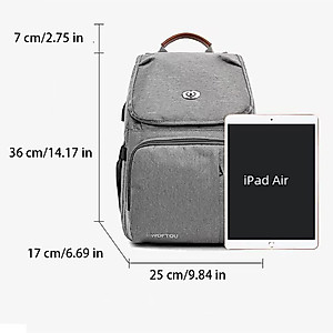 CINGHI LUSSO Diaper Bags Nappy Changing Bag with USB Port Large Capacity Travel Backpacks With Wet and Dry Separation Bag