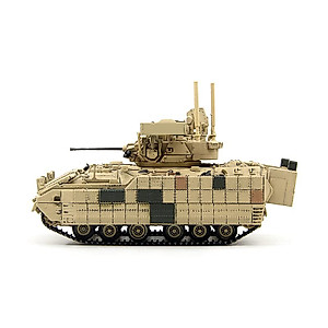 US M2A3 BUSKIII Bradley Infantry Fighting Vehicle Sand Livery 1/72 ABS Tank Pre-Built Model
