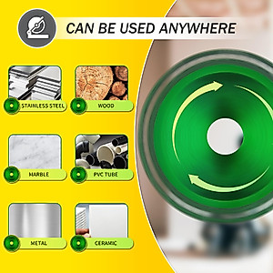 DTRUCTIEW 4 Inch Indestructible Disc for Grinder, Indestructible Disc 2.2 for Angle Grinder 7/8" (Model 125), for Smooth Cutting, Chamfering, Grinding of All Materials (8)