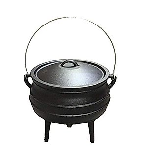 Cuisiland Seasoned 10 Quart Cast Iron Potjiekos