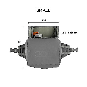 Eberlestock Recon Modular Bino Pack - Advanced Binocular Harness System with Customizable Attachments - Gray - Small