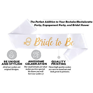 Bride to Be & Maid of Honor Sash Set - Wedding Party Sash Bundle | Bachelorette Party Bridesmaid Sashes Tribe Squad Crew Bridal Shower Decorations Favors Supplies Favor Bridesmaids Gift Team Bride