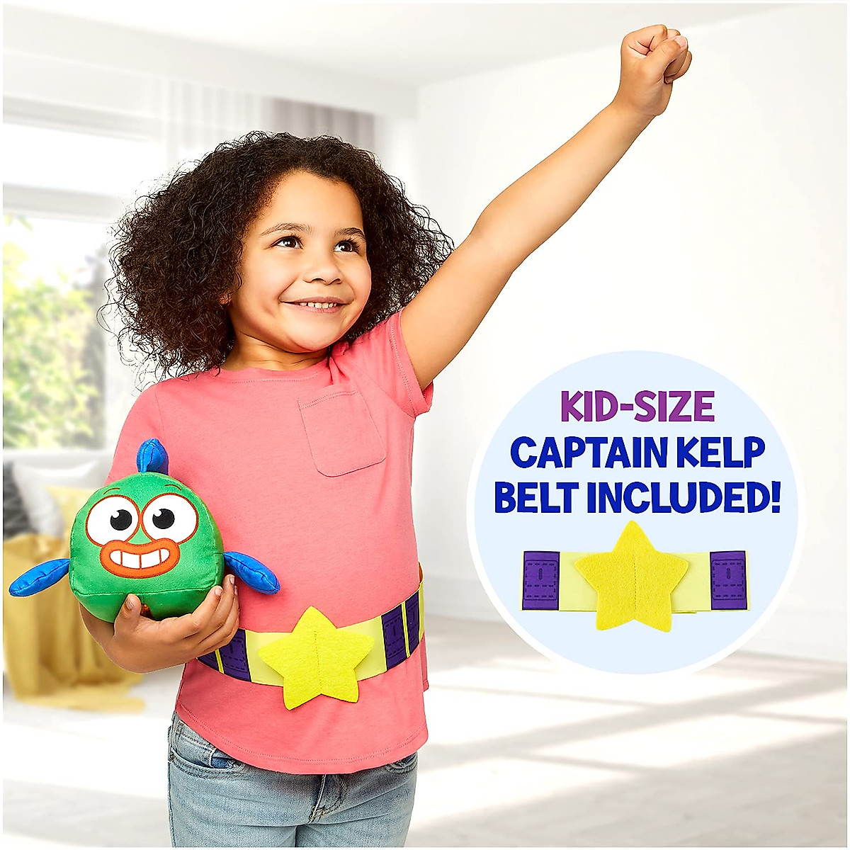 WowWee Baby Shark's Big Show! Reversible William Plush Flips Into Captain Kelp – Stuffed Animal Fish – Cute Plushies for Kids
