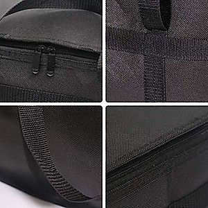 4 Pack XL Insulated Reusable Grocery Bags with Sturdy Zipper Reinforced Bottom & Handles, Foldable Washable Heavy Duty Cooler Totes for Hot or Cold Food Delivery, Groceries, Travel, Shopping