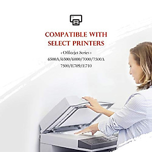 ejet Compatible Ink Cartridge Replacement for HP 920XL 920 XL to use with 6500a 6500 7500a 6000 7500 7000 E709 E710 Plus Printer (2 Large Black)