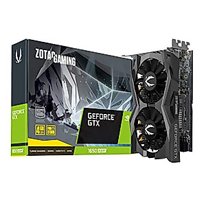 ZOTAC Gaming GeForce GTX 1650 Super Twin Fan 4GB GDDR6 128-Bit Graphics Card, Super Compact, Zt-T16510F-10L