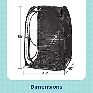 WeatherPod Large 1-Person Pod – Pop-Up Weather Pod, Protection from Cold, Wind and Rain - Black