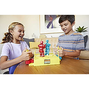 Mattel Games Rock 'Em Sock 'Em Robots Kids Game, Fighting Robots with Red Rocker & Blue Bomber, Knock His Block Off (Amazon Exclusive)