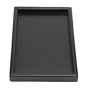 Rectangle Shape Solid Wood Decorative Serving Tray Tea Coffee Snack Food Meals Serving Tray Plate for Home Office Restaurants (30 * 24)