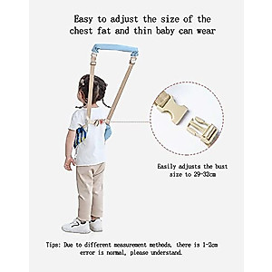 Handheld Baby Walker,Safe Toddler Walking Assistant Helper Kid Walking Child Harnesses Learning Assistant Belt Gray