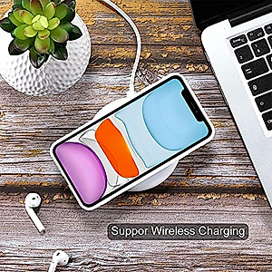 MZELQ Wallet Case for iPhone 11 (6.1 inch), Card Holder Camera Protection Cover for iPhone 11 + Screen Protector, Soft Slim Card Slot Case Compatible with iPhone 11 Phone Case -White