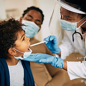 100 Count Blue Vinyl Disposable Gloves Small Cleaning Plastic General Purpose Gloves Latex Free