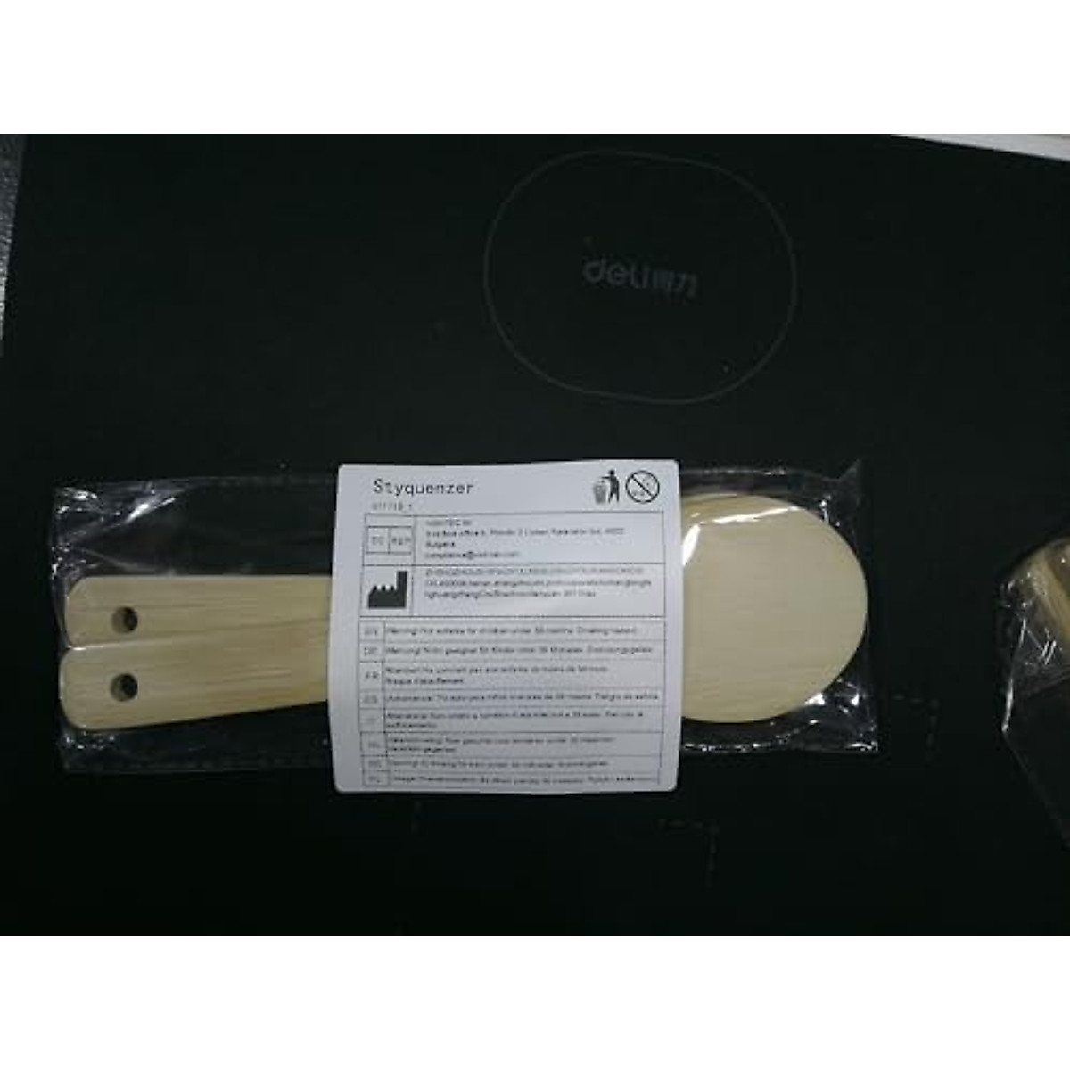 2PCS Rice Paddle Spoon Bamboo, Bamboo Rice Scoops, Non-stick Rice Spoon Paddle Rice, Rice Cooker Spoon for Kitchen(9.05 Inch)