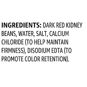 Amazon Brand - Happy Belly Dark Red Kidney Beans, 15 ounce (Pack of 1)