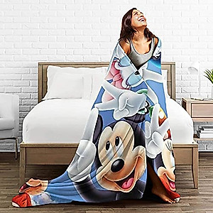 Throw Blanket Flannel Blankets Cozy Lightweight Couch Blanket for Adults and Kids 50X40 Inch