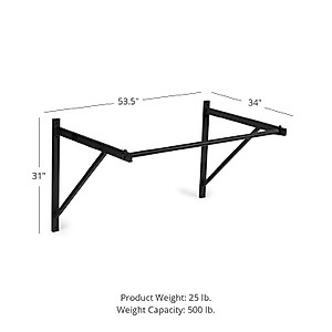 Titan Fitness Ceiling Wall-Mount Pull-Up Bar, Chin Up Bar, Rated 500 LB, Gym Workout Fitness Pro Mount