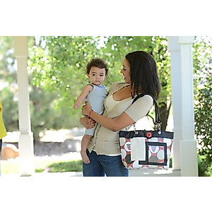 2 Red Hens Rooster Diaper Bag, Owl Dots