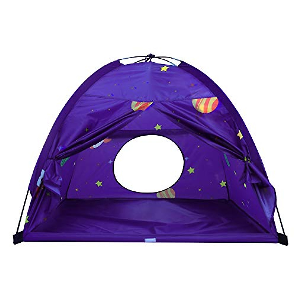 Homfu Kids Play Tent Outdoor Boys Indoor Playhouse for Children Tents Toddler Girls Gift Game Play HouseToys (Purple)