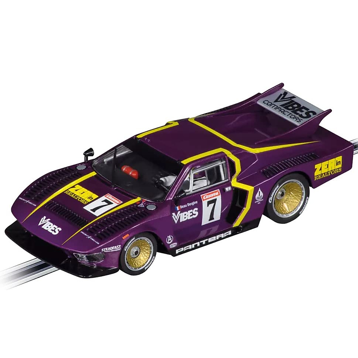 Carrera 31044 De Tomaso Pantera No.7 1:32 Scale Digital Slot Car Racing Vehicle Digital Slot Car Race Tracks