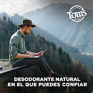 Tom's of Maine Long-Lasting Aluminum-Free Natural Deodorant for Men, Mountain Spring, 2.8 oz. (Packaging May Vary)