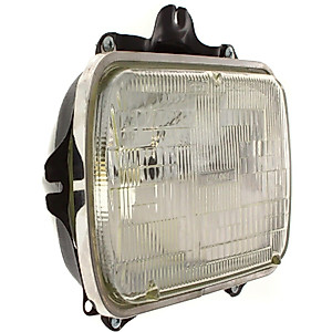 Sealed Beam Headlight For Toyota 4runner Pickup 1984 To 1995 Driver Side, Clear Lens, Halogen TO2500113