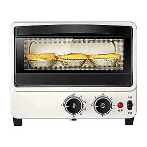 Tabletop Electric Oven 10L Mini Oven Adjustable Temperature 0-230 ℃ and 60 Minute Timer Baking Position Household Baking Electric Oven