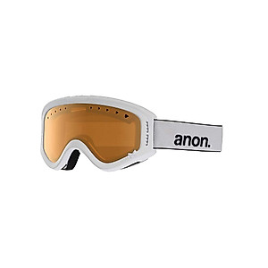 Anon White Tracker Kids Snow Goggles One Size Amber