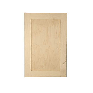 Florida Breeze Cabinets Fieldview Shaker Style Frameless Recessed Solid 14 x 18 Medicine Cabinet, Unfinished Wood