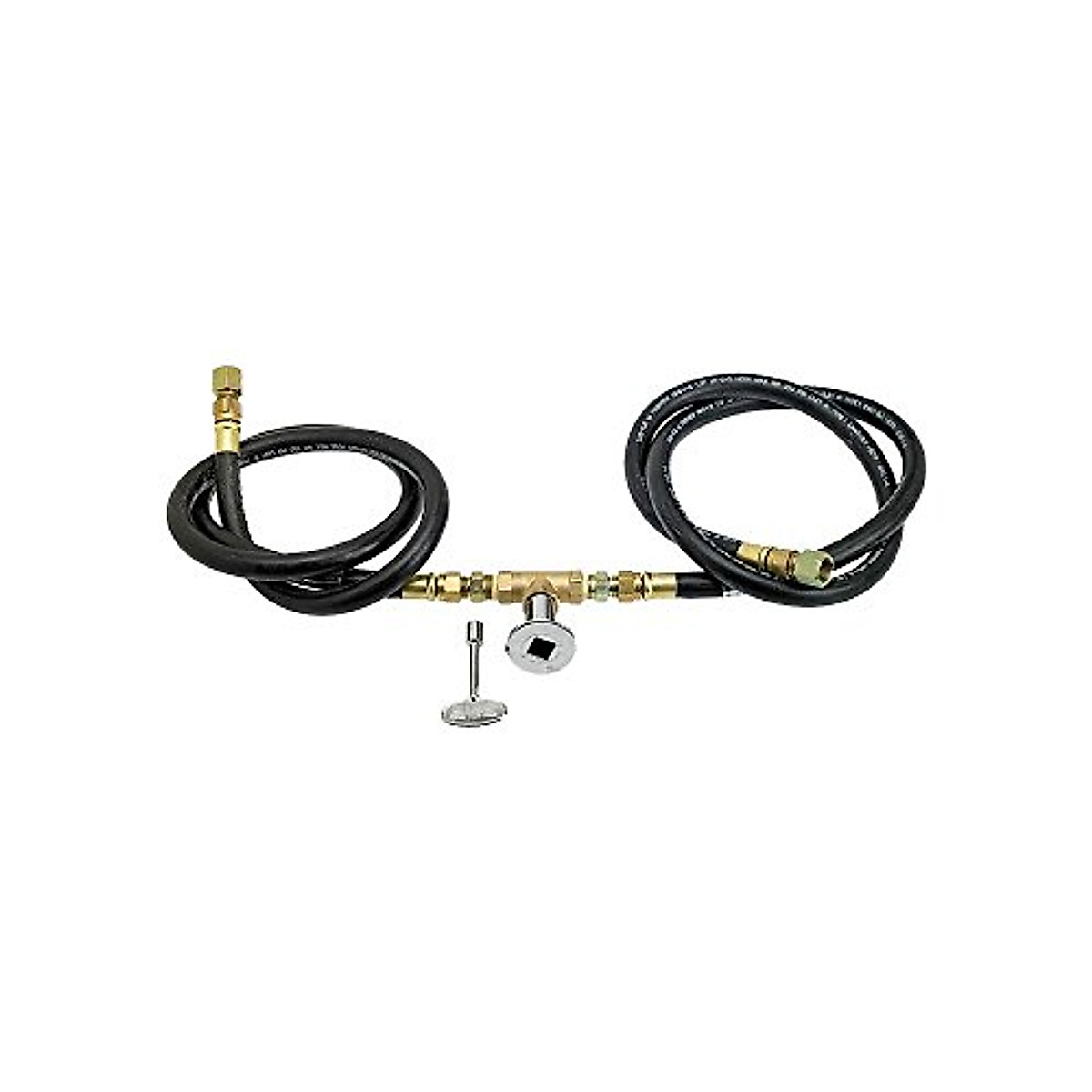 American Fireglass Stainless Steel Rectangular Drop-in Fire Pit Pan with Spark Ignition Kit – Natural Gas – Complete, Easy to Assemble and Install DIY Fire Pit Kit, 48” x 14”