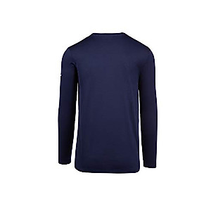 Mizuno Men's Long Sleeve Tee, Navy, Large