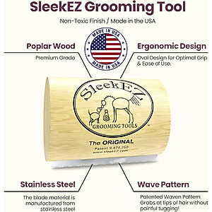 SleekEZ Cat Brush for Shedding & Cat Grooming Supplies, Cat Brushes for Indoor Cats Shedding, Cat Comb, Pet Brush for Cats, Cat Hair Brush, Cat Deshedding Brush, Cat Grooming Brush, Cat Shedding Brush