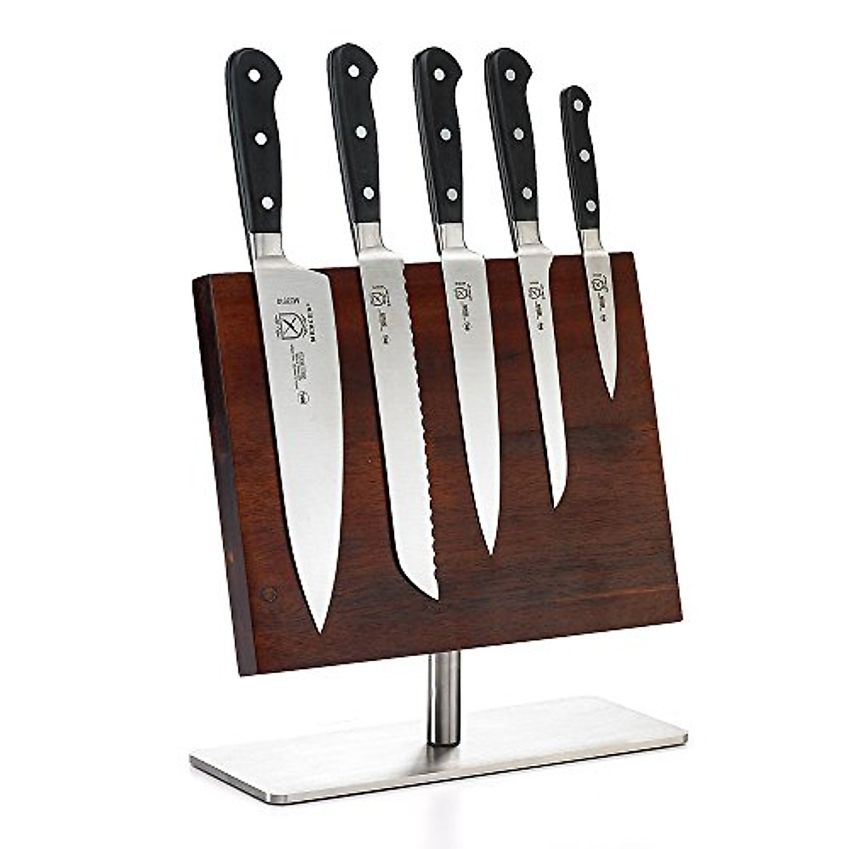 Mercer Culinary 6-Piece Renaissance Board Magnetic Knife Set, 11 3/8 x 9, Stainless Steel
