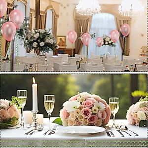 2 PCS 66ft Artificial Vines Artificial Eucalyptus Leaf Garland Fake Hanging Plants Leaves Ribbon Green Leaves Ribbon Decorative for Baby Shower Home Wedding Party Balloon Garland DIY Craft