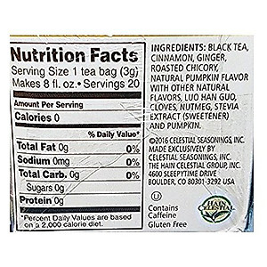 Celestial Seasonings Sweet Harvest Pumpkin Black Tea, 20-tea Bags, 2.3oz and Celestial Seasonings Caramel Apple Dream Tea, 20 Count Tea Bags -2 Boxes (40 Bags) Limited Edition Fall Flavors Bundle