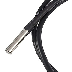 HiLetgo 5pcs DS18B20 Temperature Sensor Temperature Probe Stainless Steel Package Waterproof 1M