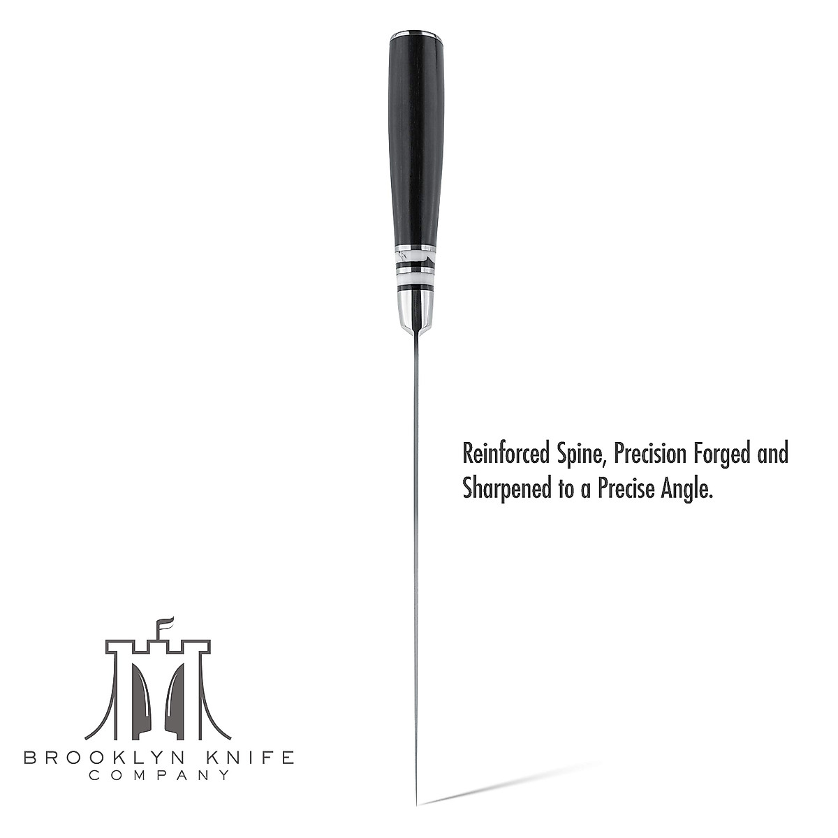 Brooklyn Knife Co. Chef Knife - Japanese Seigaiha Series - Etched High Carbon Steel 8-Inch