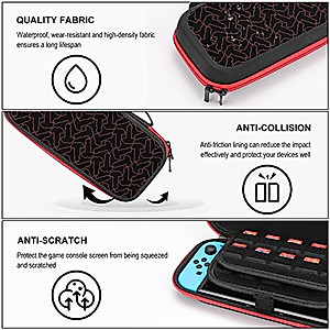 Penis Pattern Portable Travel Carry Case Hard Shell Pouch with Pockets Storage Bag for Switch Console Game and Slots Cards Accessories