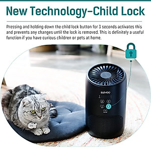 Slevoo Air Purifiers for Bedroom Pets in Home, 2023 New Upgrade H13 True HEPA Air Purifier with Fragrance Sponge, 100% Ozone Free, Effectively Clean 99.97% of Dust, Smoke, Pets Dander, Pollen, Odors