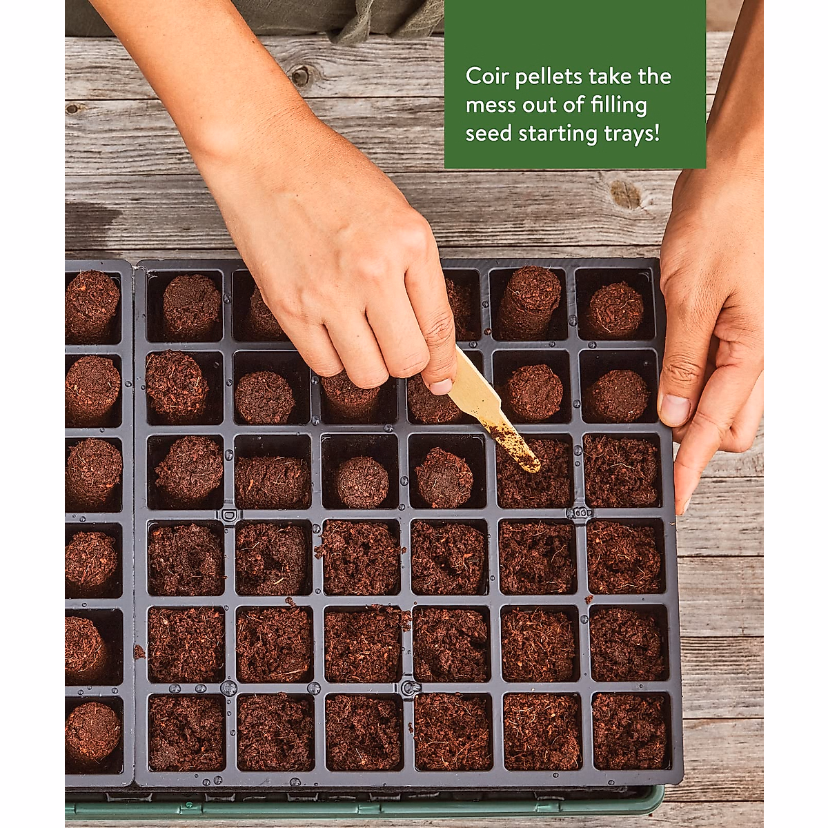 Burpee 72 Count Coir Seed Starting Pellet 22.5mm