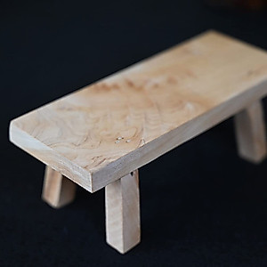 BESPORTBLE Small Wooden Stools Step Stool Footstool Art Craft Wooden Base Stool Shape Display Base Wooden Step Stool for Seniors Adults