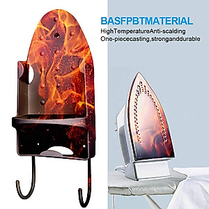 Ironing Board Hanger Wall Mount Iron Hanger Ironing Board Rack Electric Iron Holder Household Bathroom Shelf - for Max 5 inch Width