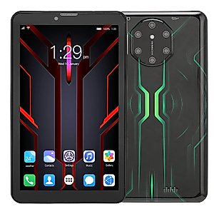 Tablet for Kids, MT6592 8 Cores CPU Green 1960x1080 IPS for Android 10 7 Inch Tablet Dual Camera for Work (US Plug)