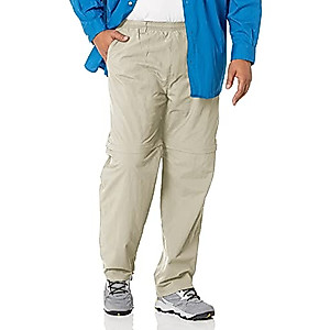 Columbia Men’s Backcast Convertible Sun Pants, Quick Drying Fossil