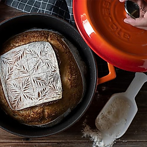 Lava Signature Enameled Cast-Iron Round Dutch Oven - 4-3/4 Quart, Cayenne Red