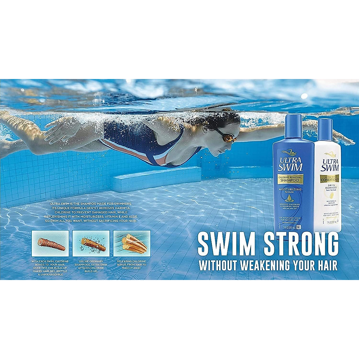 Ultra Swim Ultra Repair Conditioner Repair 7 Ounce (Value Pack of 3)