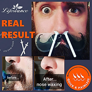 Lifestance Nose Wax Kit, Nose Hair Wax, Nose Wax for Quick & Easy Hair Removal, Painless Nose Hair Waxing Kit for Men Women (15-20 Times Usage)