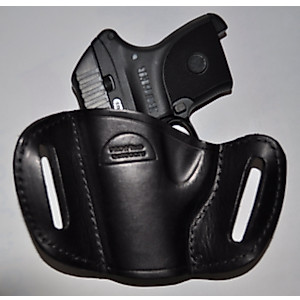 Black Leather Belt Holster for Ruger LCP .380