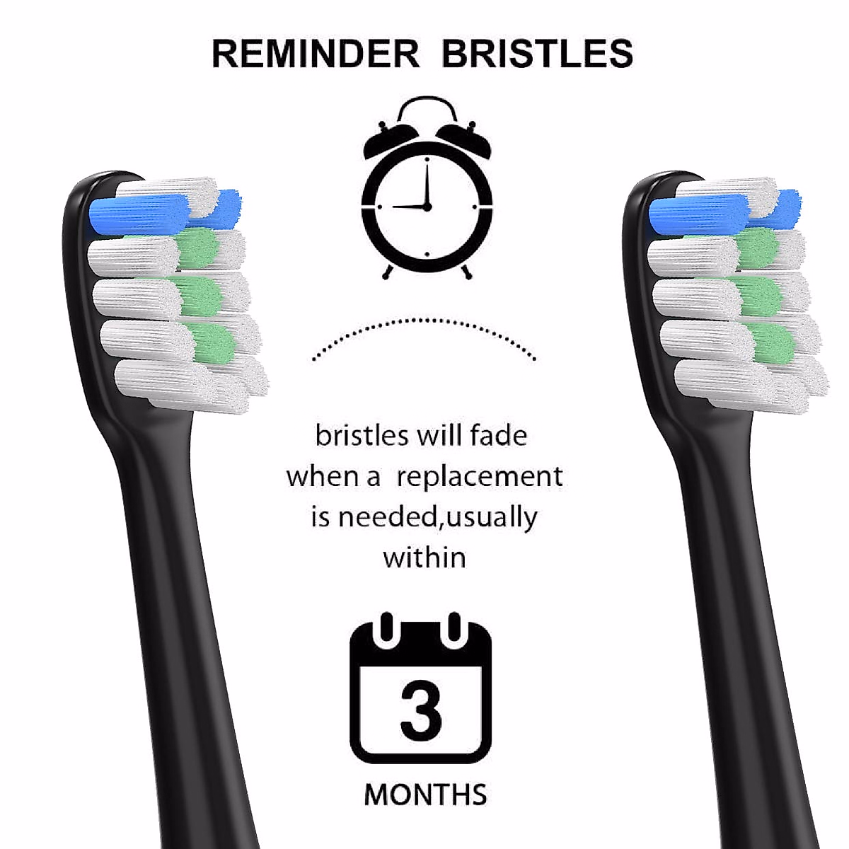 WuYan 4 Pack Toothbrush Heads for Xiaomi Deep Cleaning, Automatic Electric Sonic Replacement Tooth Brush for Soocare X3 Electric toothbrushes, with Travel Caps